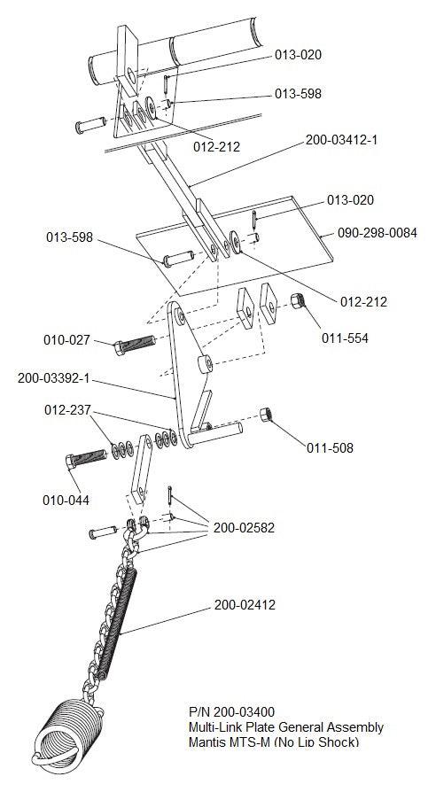 Mantis MTS (No Shock) Multi-Link Plate - General Assembly – Excel Solutions