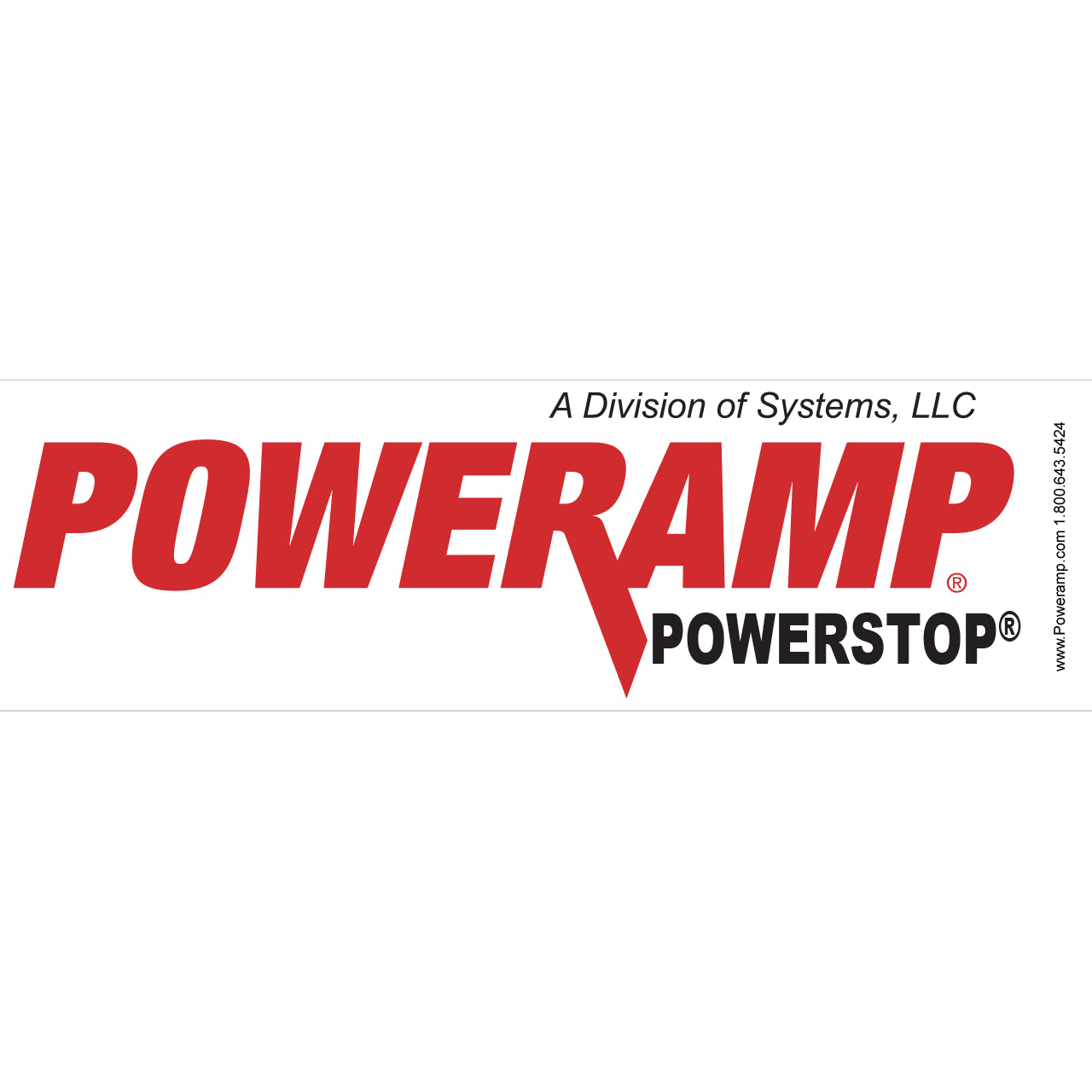 1751-0444 | Poweramp Powerstop Decal – Excel Solutions