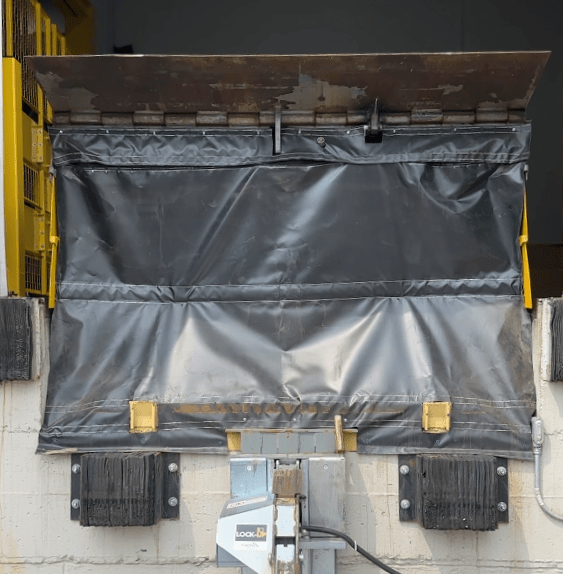 DLC-Stock | Easy-Install Dock Leveler Draft Curtain – Excel Solutions